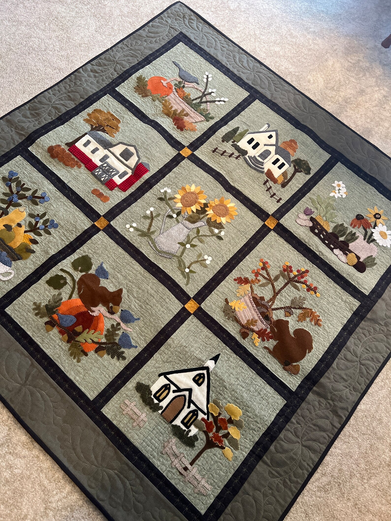 A Time for Gathering Quilt/wall Hanging - Etsy