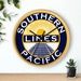 Southern Pacific Lines Railroad Train Wall Clock Train Room Decor - Etsy