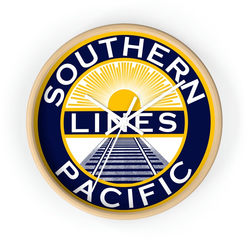 Southern Pacific Lines Railroad Train Wall Clock Train Room Decor - Etsy