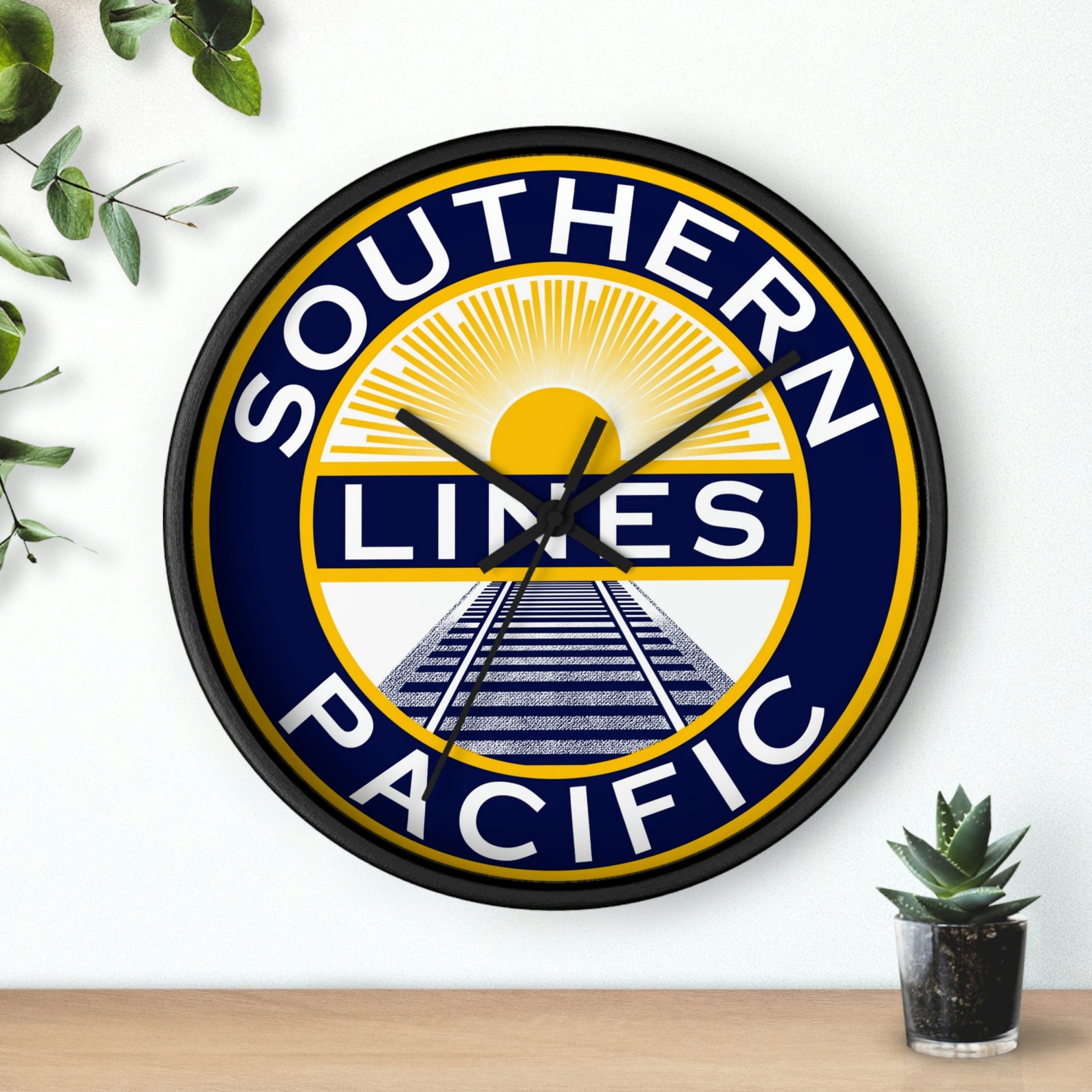 Southern Pacific Lines Railroad Train Wall Clock Train Room Decor - Etsy