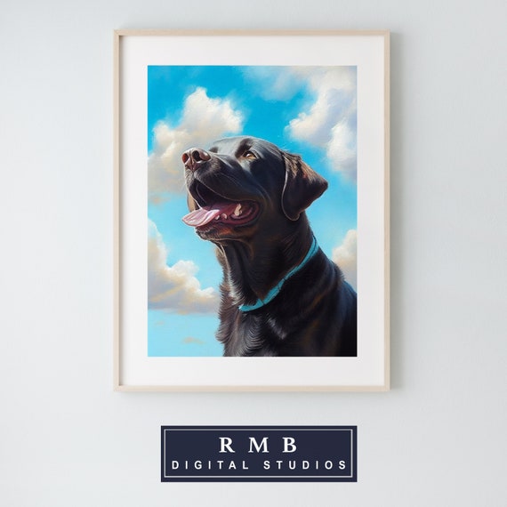 Black Labrador With Owner