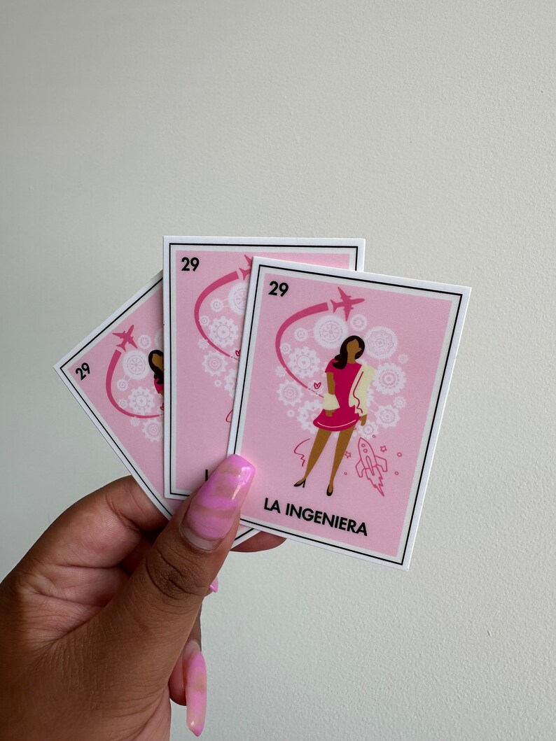 La Ingenieria Gears / Mechanical FEMALE LOTERIA Latina ENGINEER Sticker ...