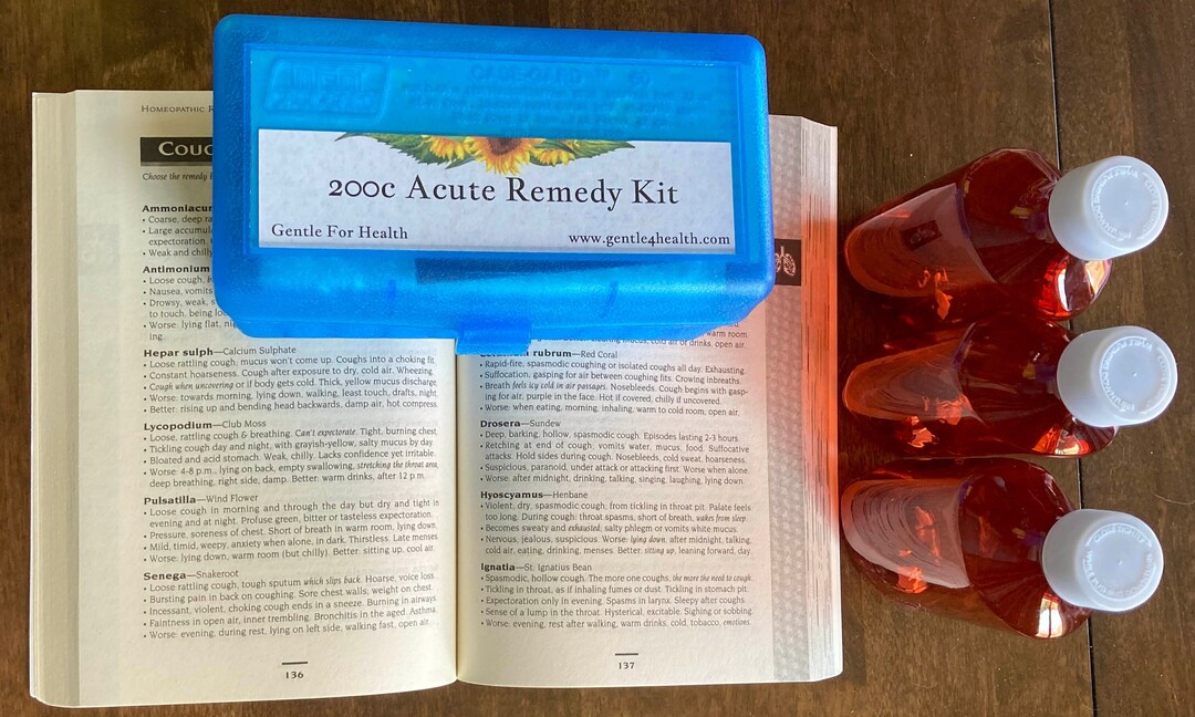Homeopathy 50 Remedy Kit + Guidebook - Etsy