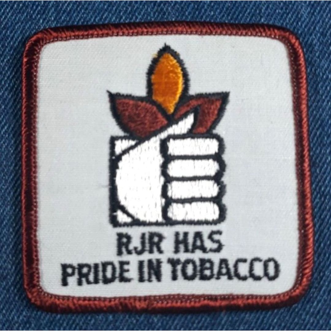 Nos 70s Original Vintage RJ REYNOLDS RJR Has Pride in Tobacco Patch ...
