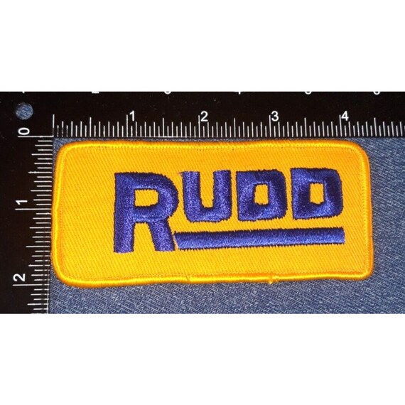 Original 80s VTG RUDD 4" Patch Construction Truck Ad… - Gem