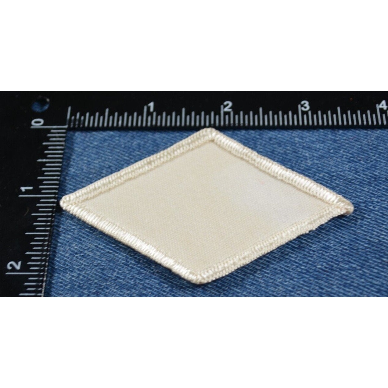 NOS 70s Original Vintage Blank Diamond 3.5" Patch - White Sew On - Etsy