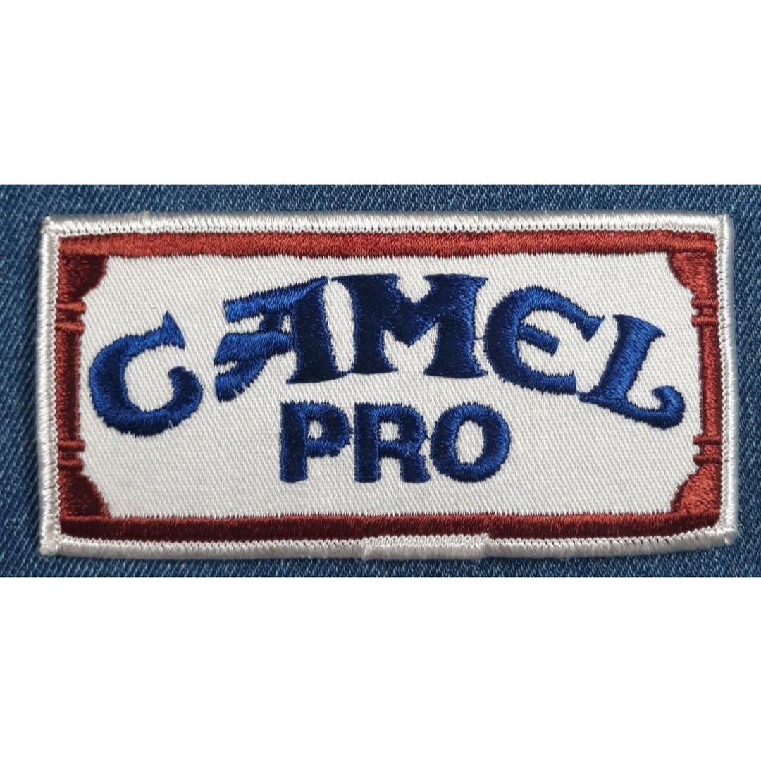 NOS 80s Vintage Camel Pro Cigarettes Tobacco 4.5" Patch NASCAR Racing ...