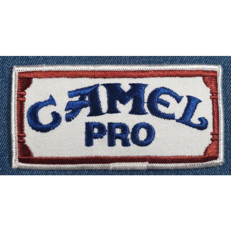 NOS 80s Vintage Camel Pro Cigarettes Tobacco 4.5" Patch NASCAR Racing ...