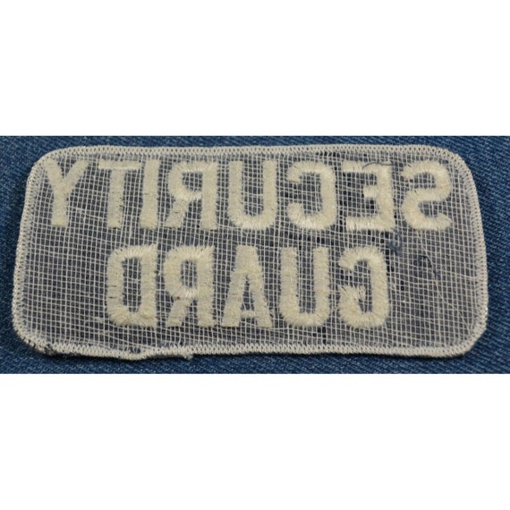 NOS 70s Vintage SECURITY GUARD 4" Patch Mall Cop Poli… - Gem
