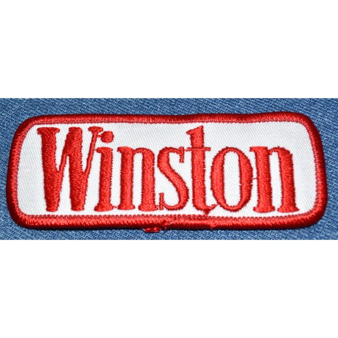 Vintage Original NOS 80s Winston 4" Patch NASCAR Tobacco Cigarette Nice ...