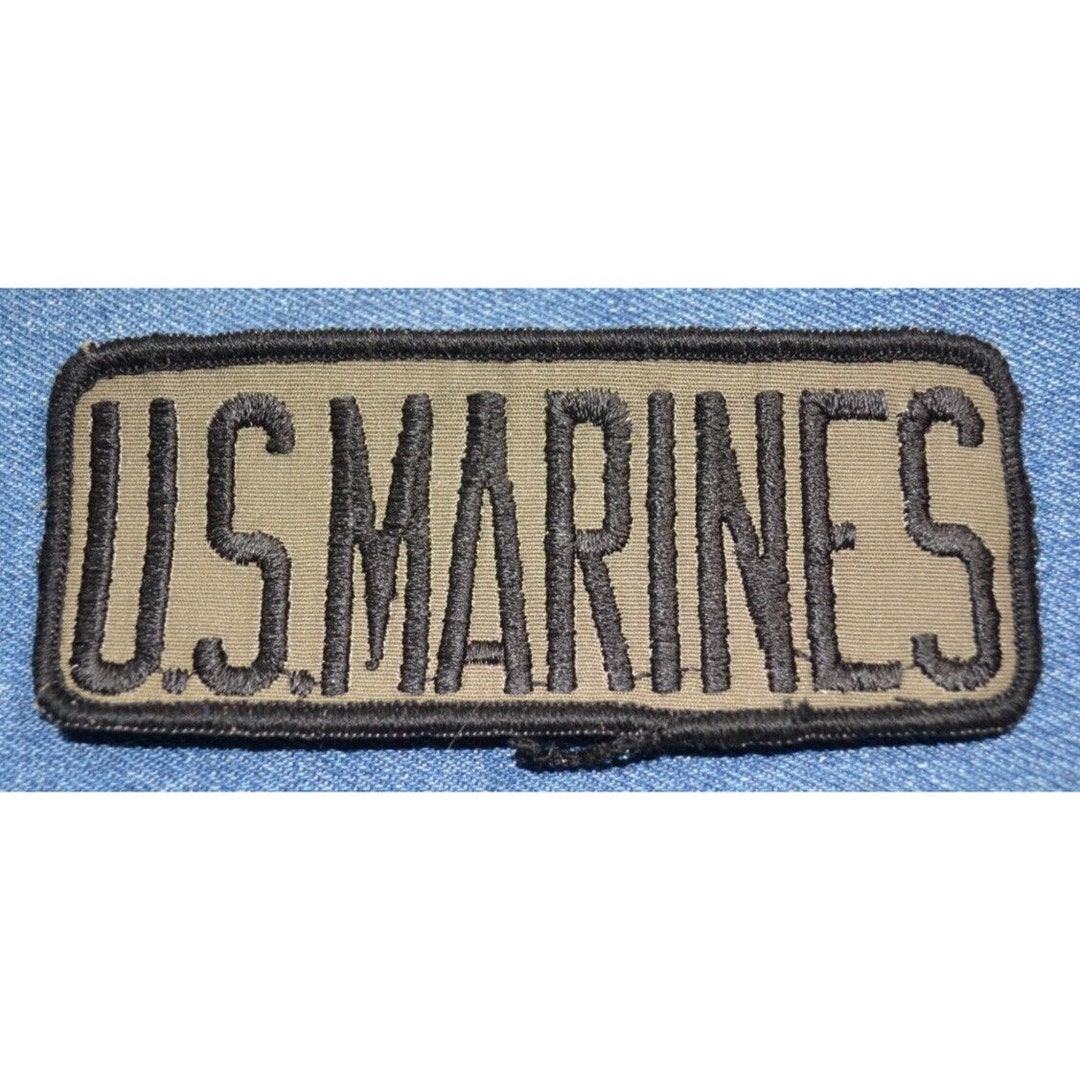 Original 70s NOS Vintage US MARINES 5" Patch Military Uniform ...