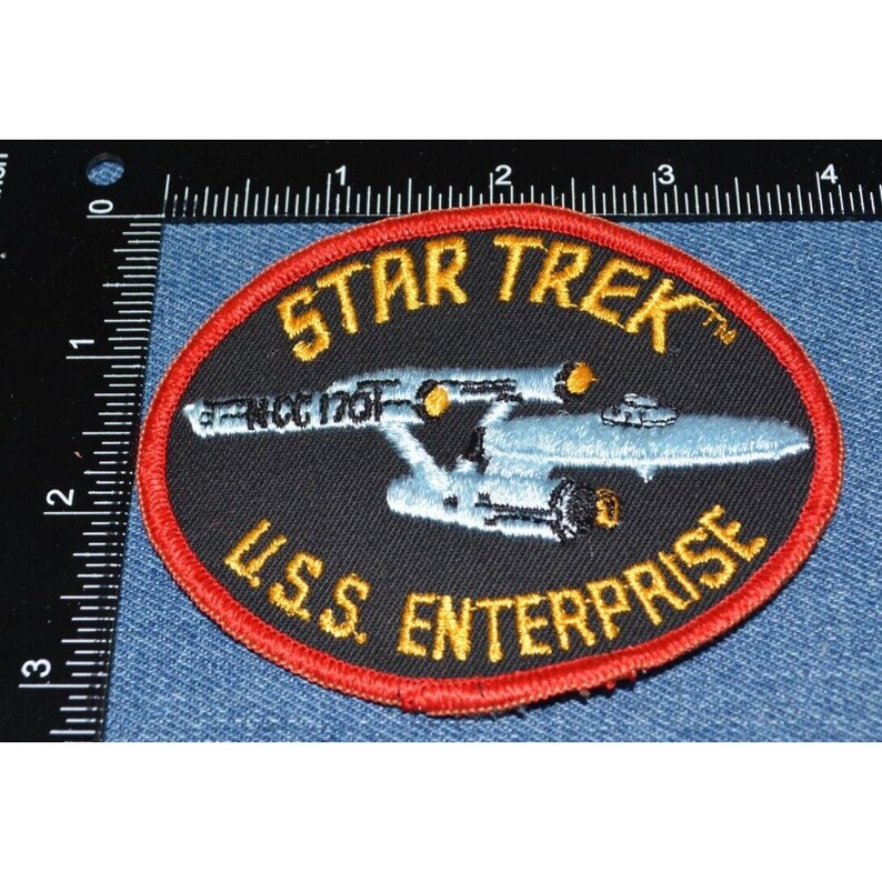 Original Nos Vintage 70s STAR TREK 4" Patch Uss Enterprise NCC-1701 ...