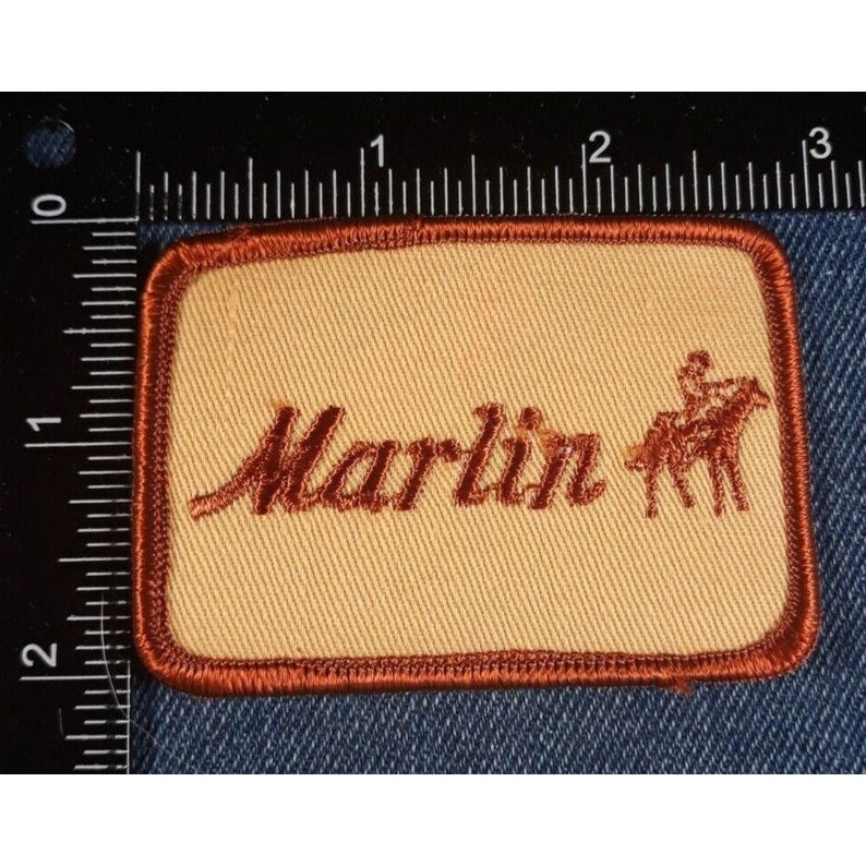 NOS 80s Original Vintage Marlin 3" Patch Rifle Shotgun Hunting Gun ...