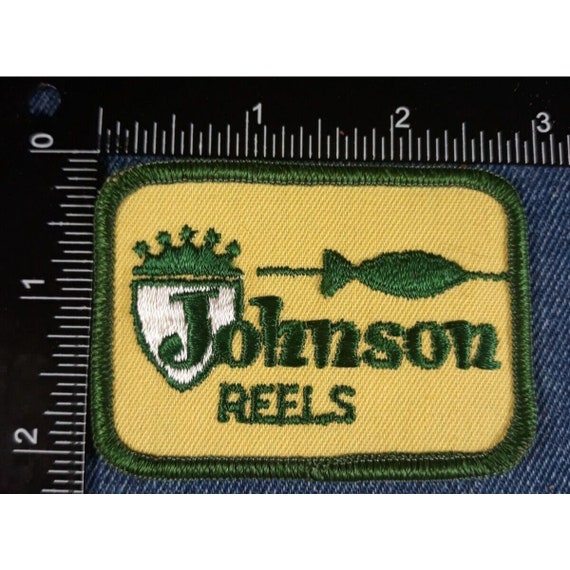 NOS 70s Original Vintage Johnson Reels Logo 3" Patch … - Gem