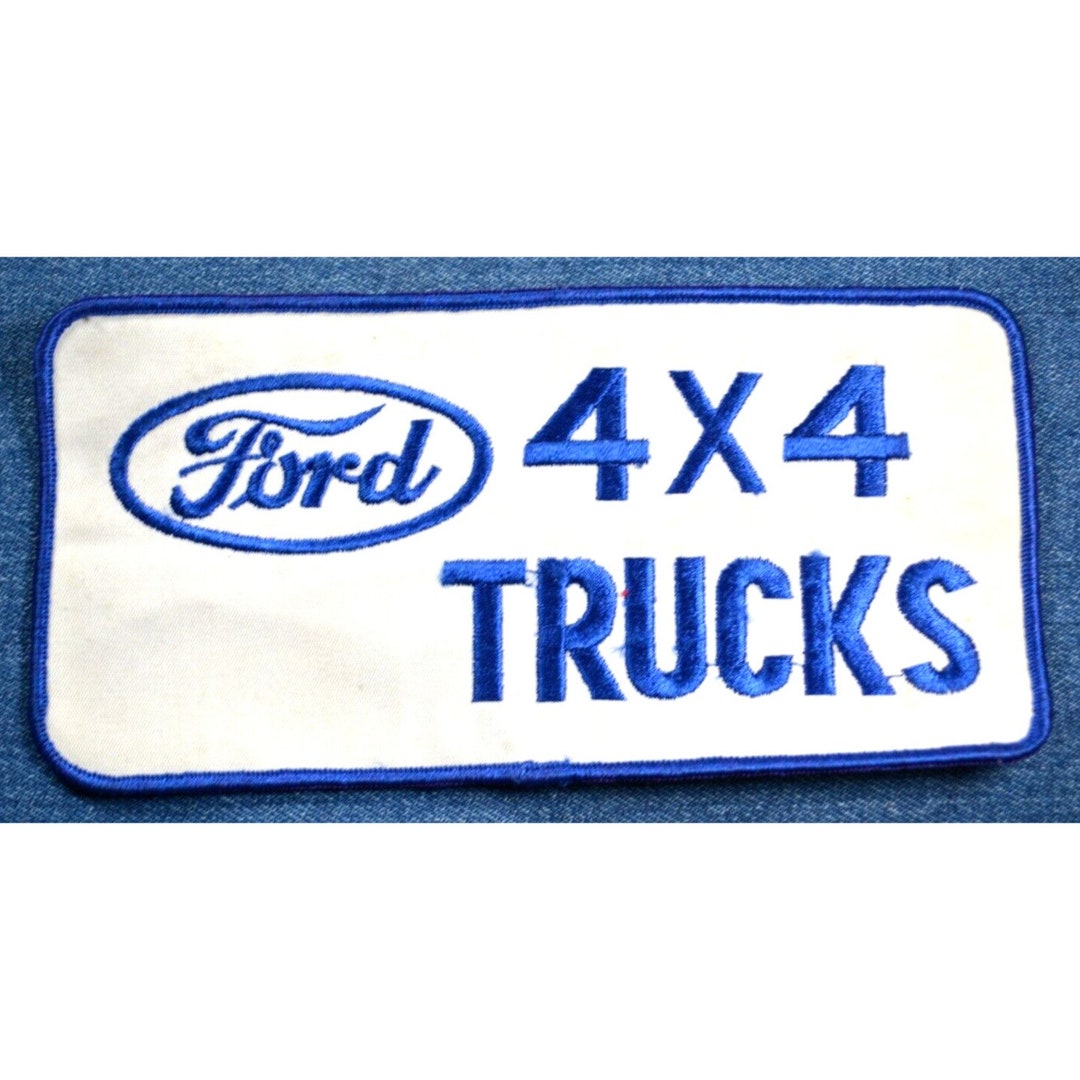 LARGE NOS 70s Original Vintage Ford 4X4 Trucks 8 Patch F100 F150 Bronco ...