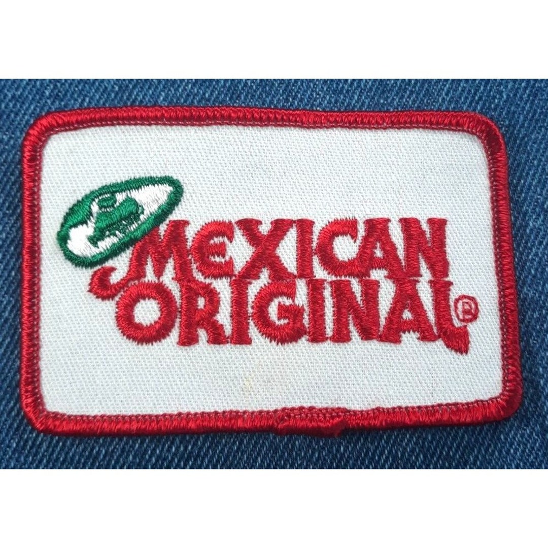 NOS Vintage MEXICAN ORIGINAL Advertising 3" Patch Sombrero Latino Nice ...