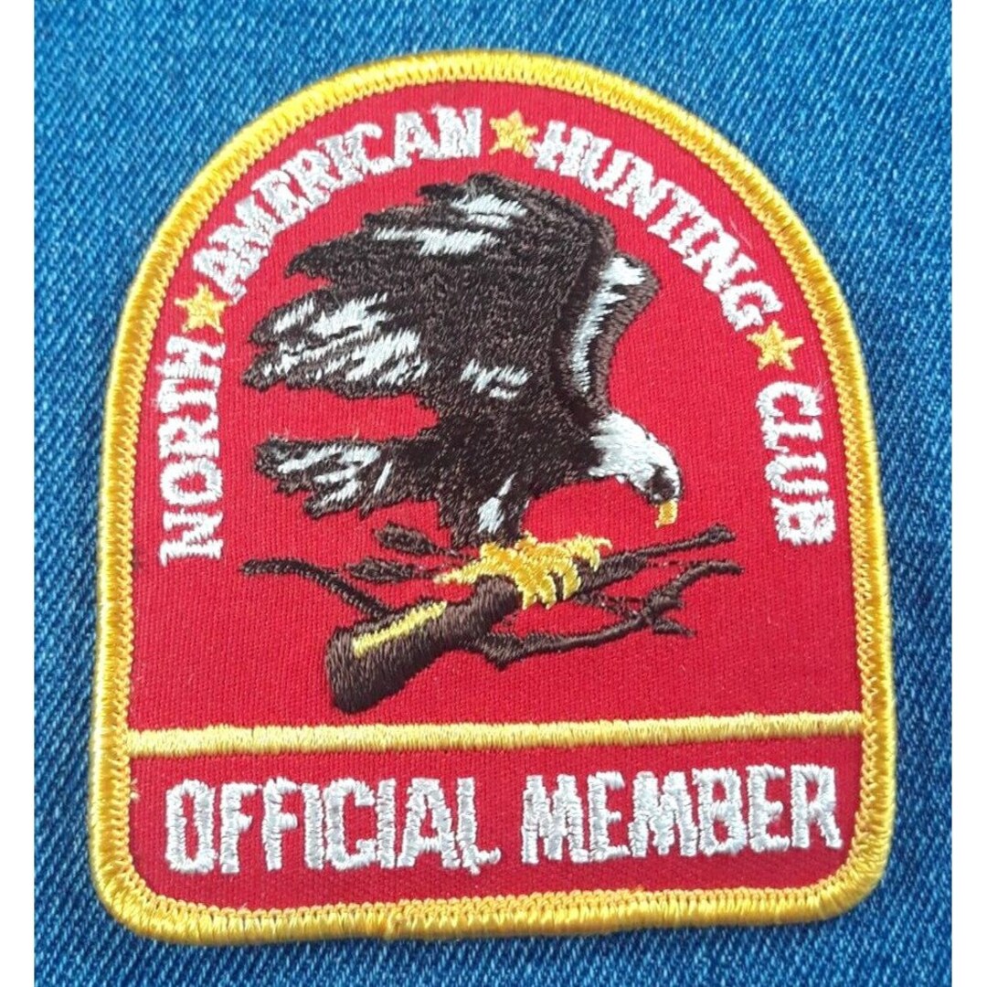 NOS 80s Vintage North American Hunting Club Patch Guns Ammo Official ...