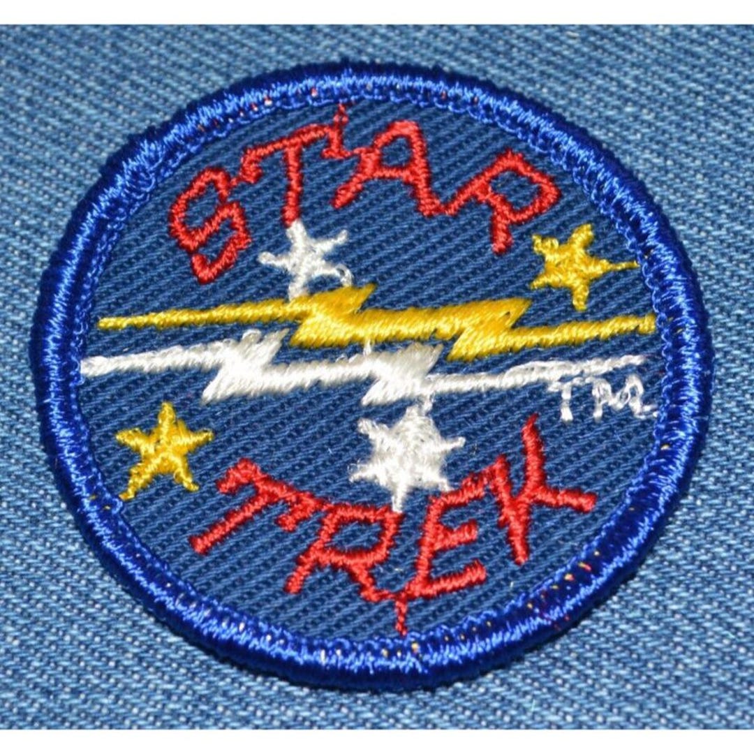 Small Original NOS Vintage 70s STAR TREK 2" Patch Spock Kirk Shatner ...