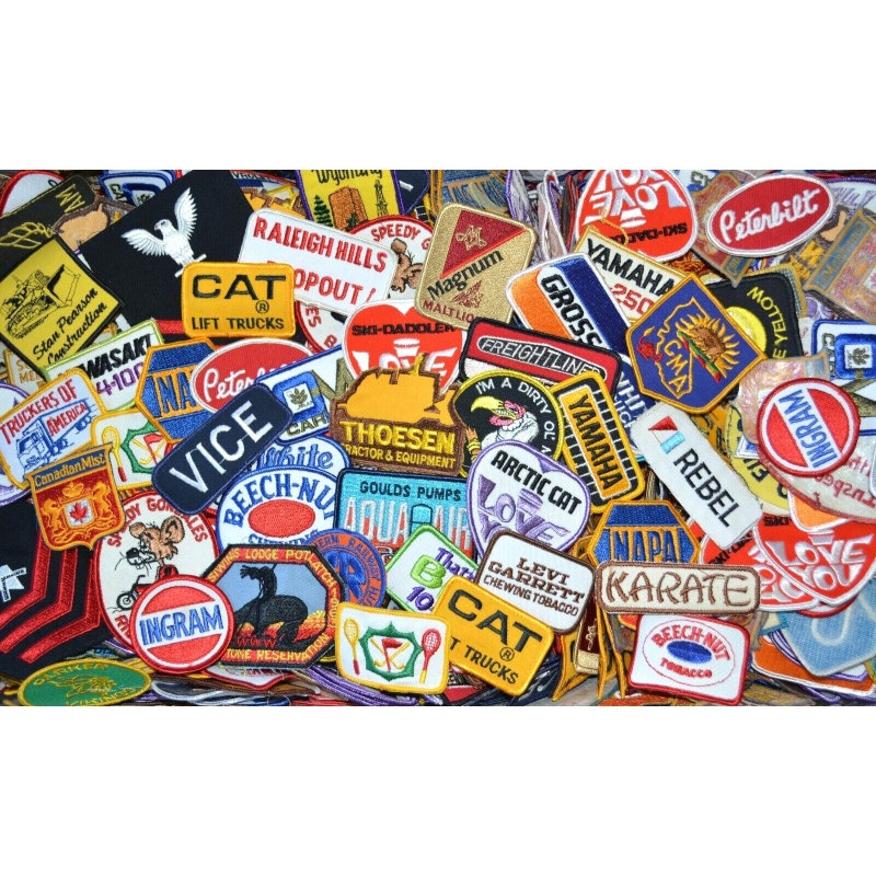 Lots of Iron on Patches - Etsy