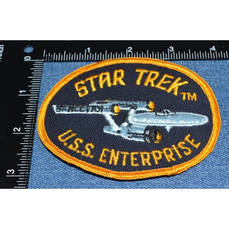 Original Nos Vintage 70s STAR TREK 4" Patch Uss Enterprise NCC-1701 ...