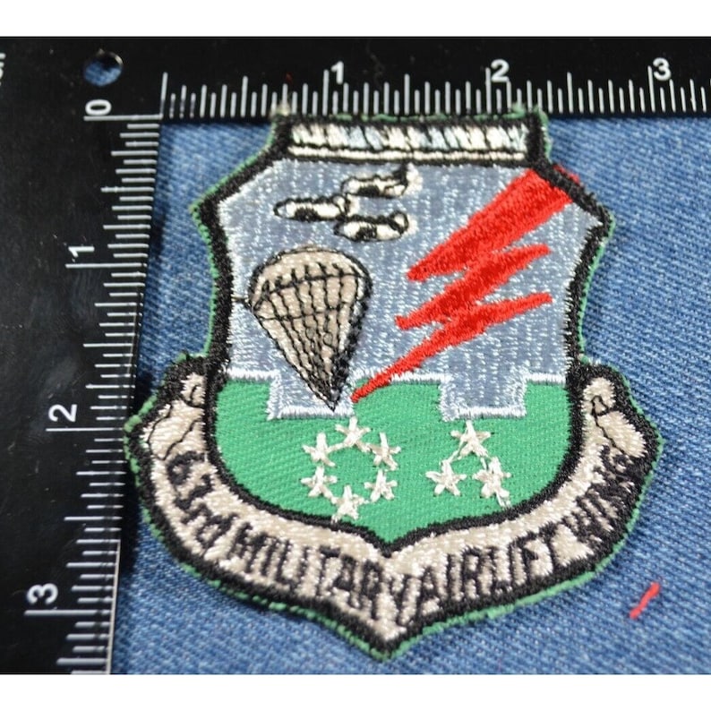 Original Vintage USAF 63rd Military AIRLIFT WING 3" Patch Air Force ...