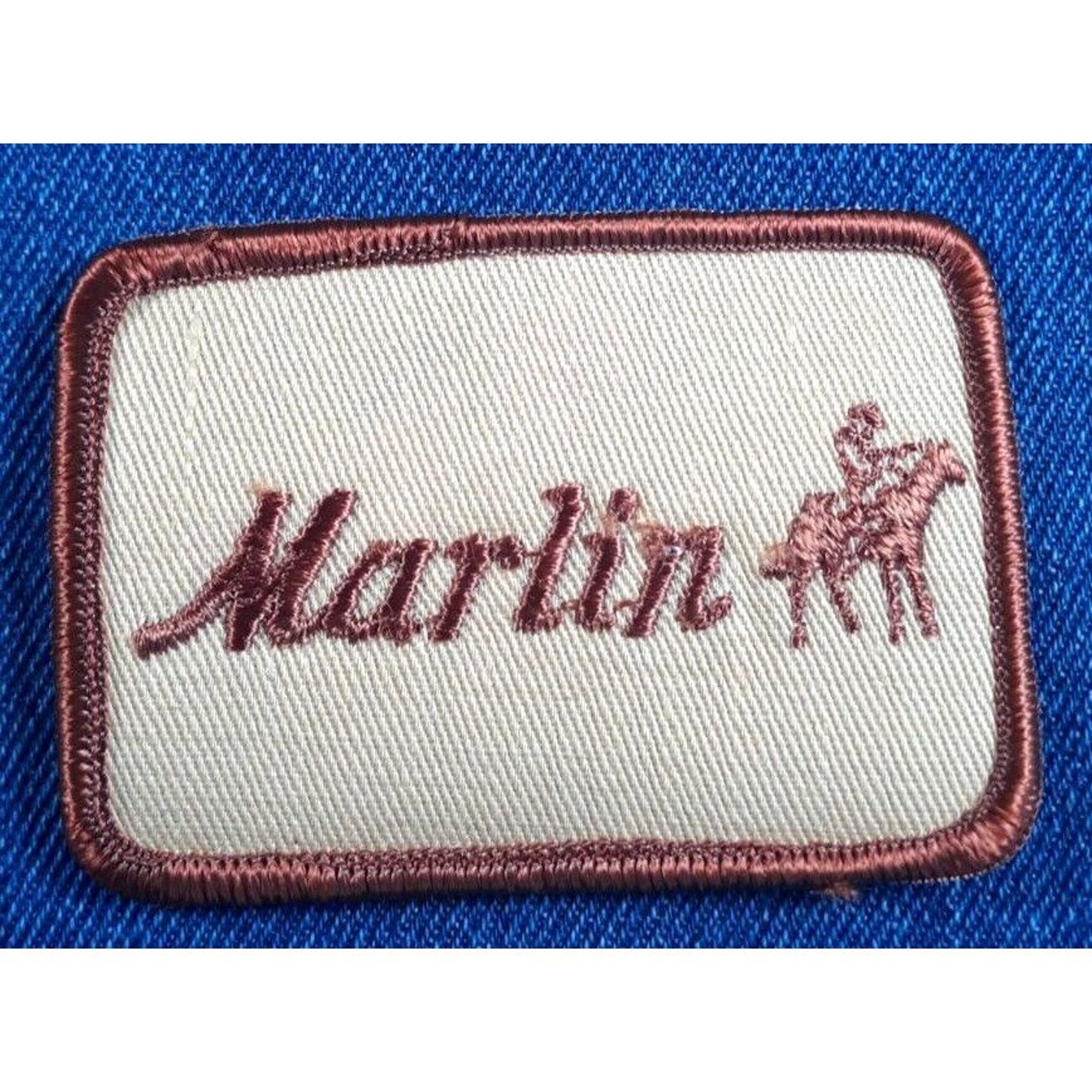 NOS 80s Original Vintage Marlin 3" Patch Rifle Shotgun Hunting Gun ...