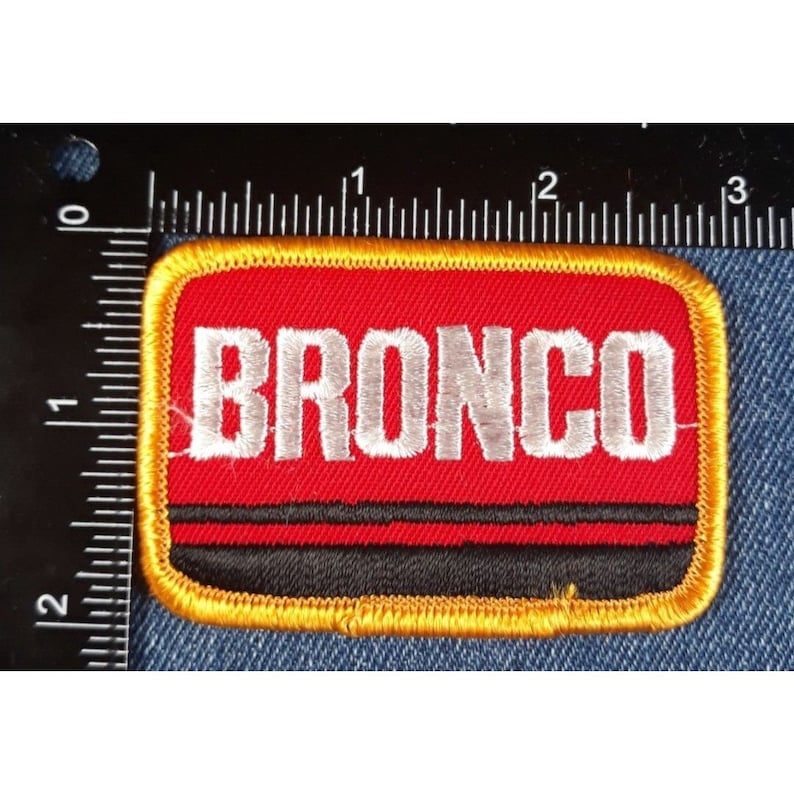 NOS 70s Vintage Original Ford Bronco 3" Patch 4X4 Offroad Truck Red W ...