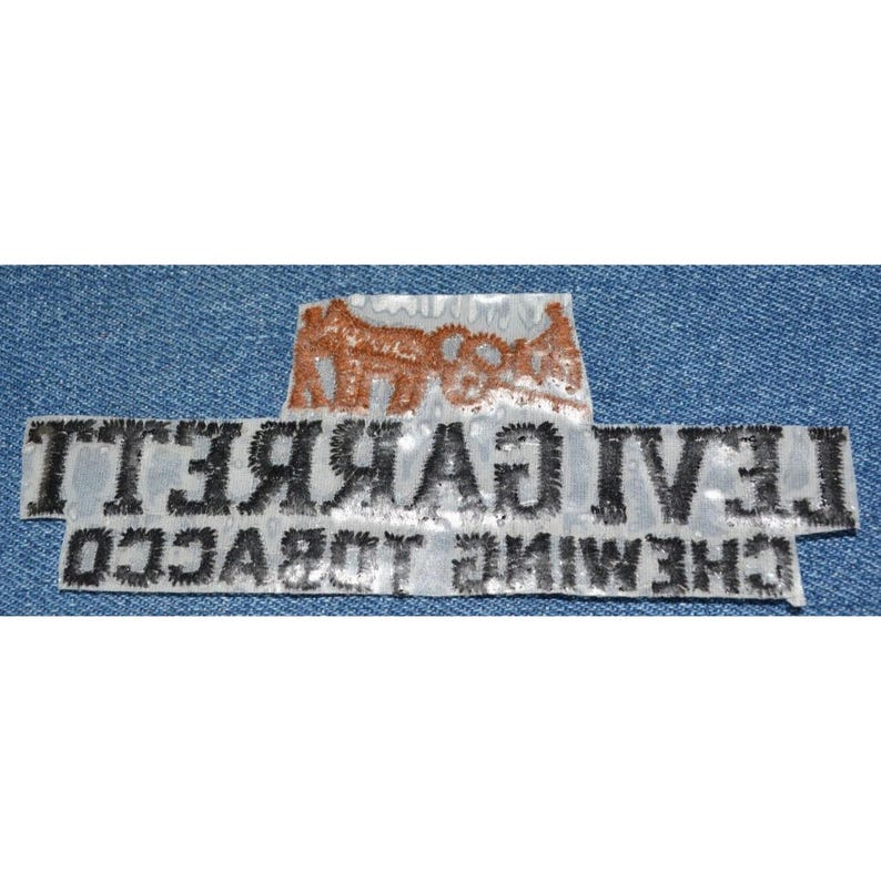 Original NOS Vintage 70s LEVI GARRETT Chewing Tobacco 5" Patch Iron-on ...