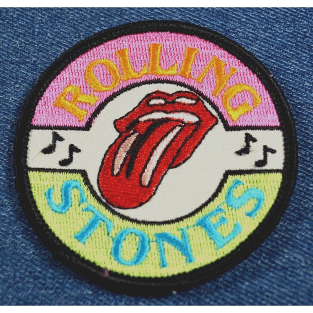 Original Vintage NOS 80s Rolling Stones Patch Rock Band Music Tongue ...