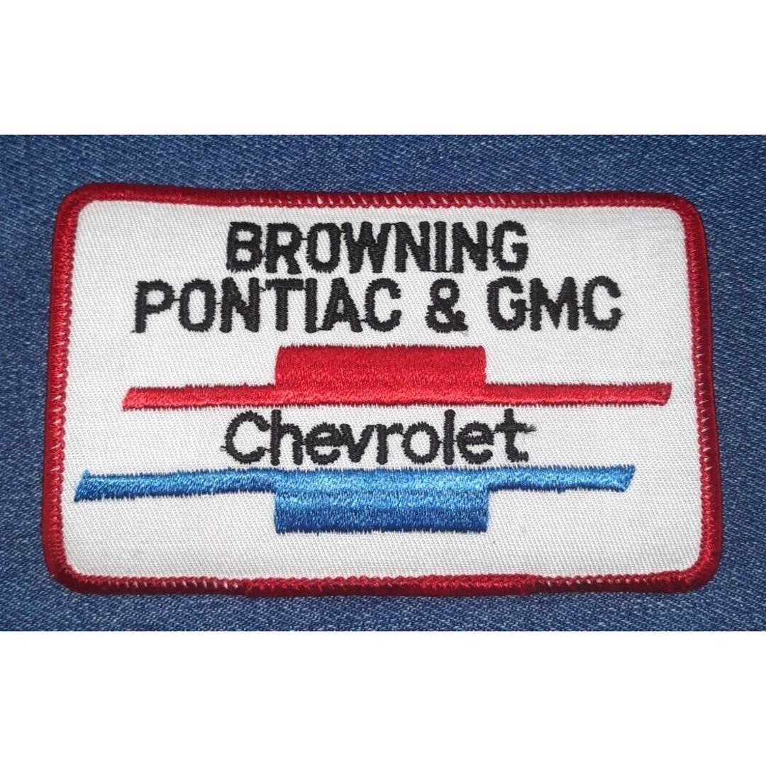 NOS Vintage Original 80's Browning Pontiac & GMC Chevrolet 4.5" Patch ...