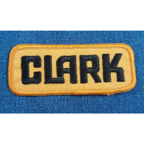 NOS Vintage Embroidered CLARK Gas & Oil Patch - RETRO - Gem