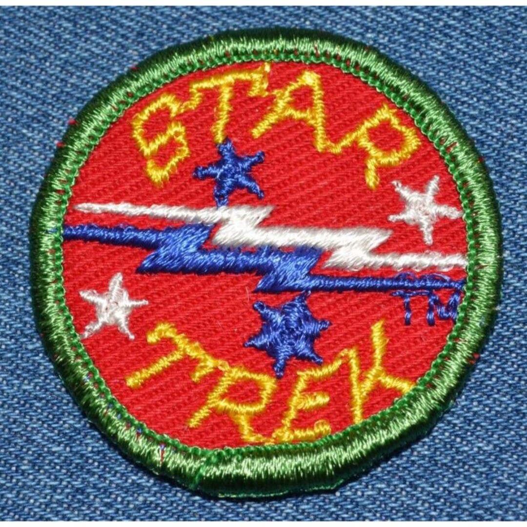 Small Original NOS Vintage 70s STAR TREK 2" Patch Spock Kirk Shatner ...
