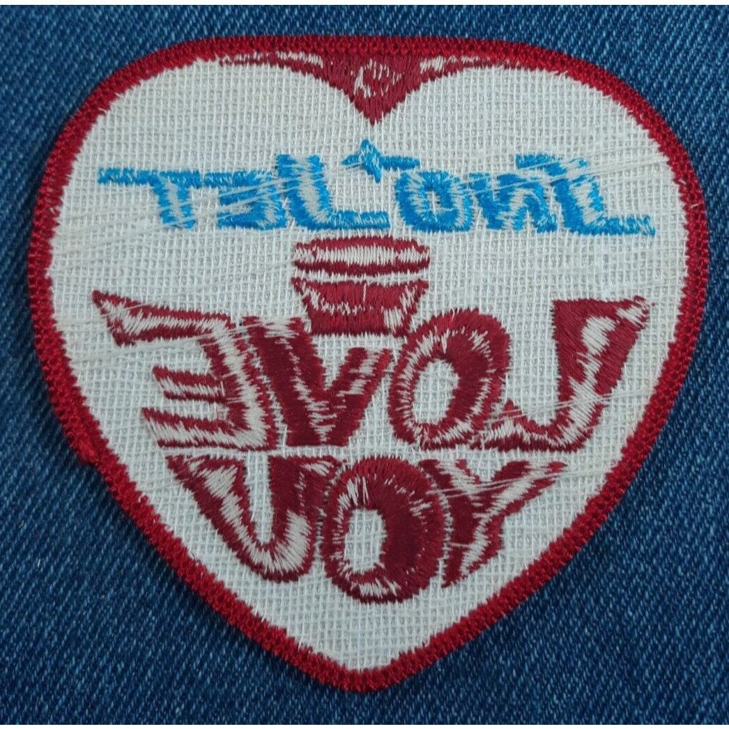 Nos 70s Vintage SNO JET Sno-jet I Love You Patch Snowmobile Winter ...