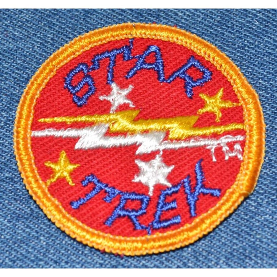 Small Original NOS Vintage 70s STAR TREK 2" Patch Spock Kirk Shatner ...