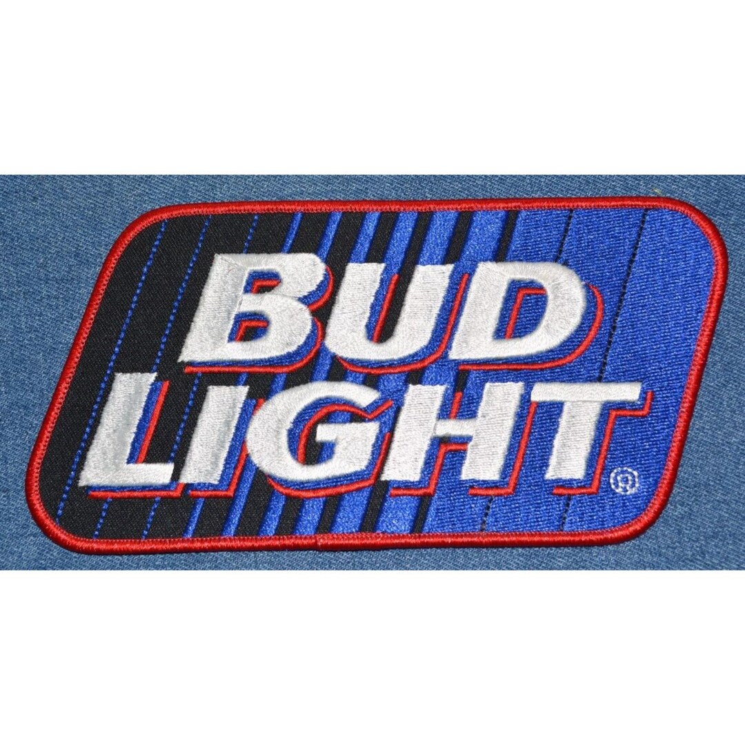 Large Vintage Original 90s Bud Light 8" Patch Budweiser Beer Ale Cool ...