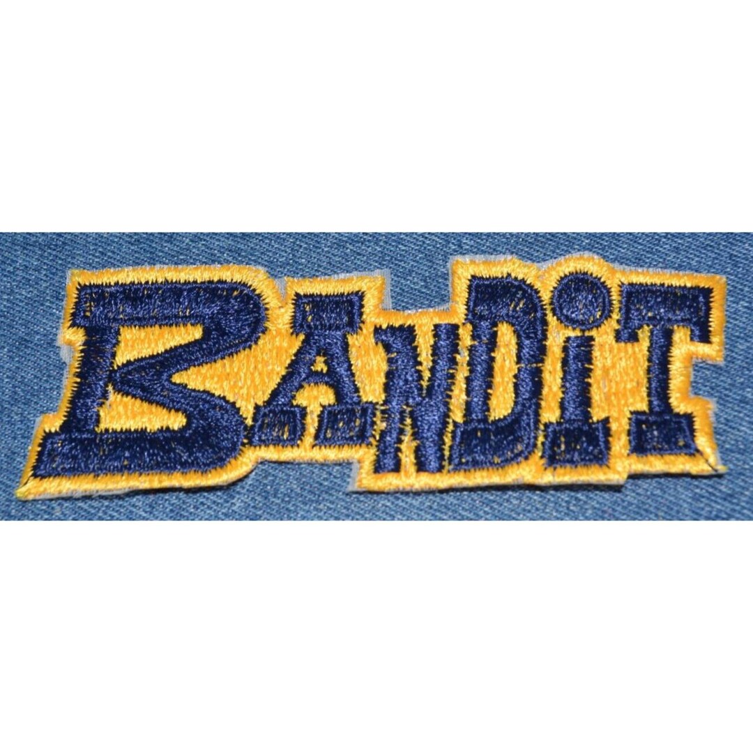 Original NOS Vintage 70s BANDIT 5" Patch Iron-on Outlaw Biker Cowboy ...