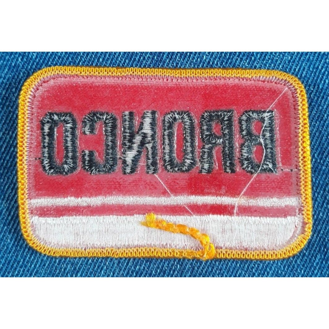 NOS 70s Vintage Original Ford Bronco 3" Patch 4X4 Offroad Truck Red W ...