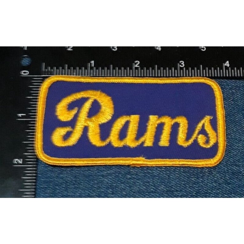 NOS 70s Vintage LA Rams 4" Patch Football Original Los Angeles - Etsy