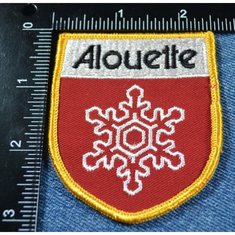 Vintage 70s NOS Original ALOUETTE Snowmobile 3" Patch Sled Ski Winter ...