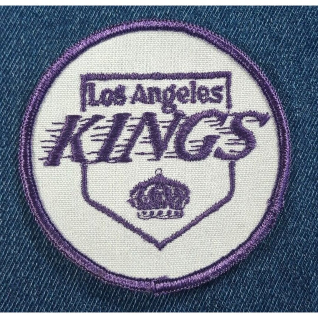 NOS 70s Vintage Los Angeles LA KINGS 3" Patch Logo Ice Hockey Jersey ...