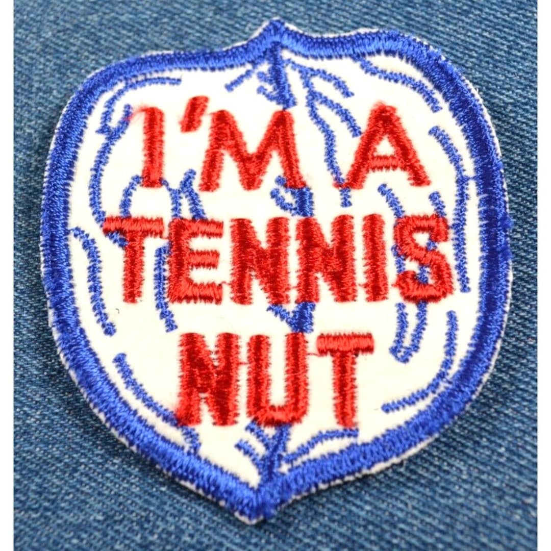 Original NOS 70s Vintage I'M A TENNIS NUT 3" Patch Funny Goof Humor ...