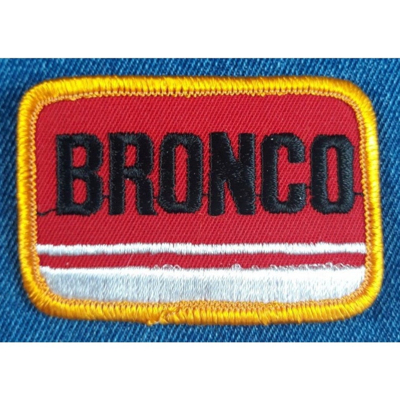 NOS 70s Vintage Original Ford Bronco 3" Patch 4X4 Offroad Truck Red W/ Black Letters - Etsy