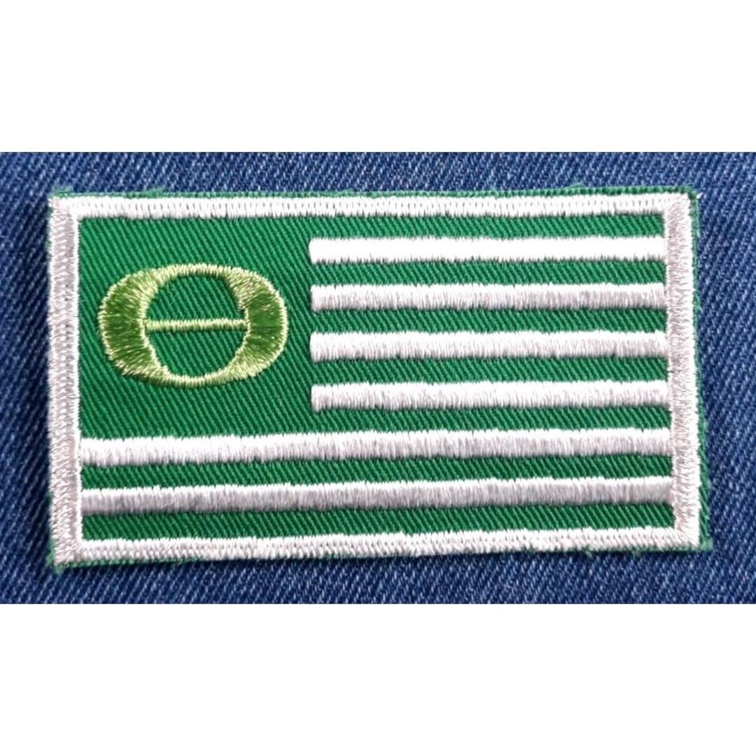 70s Vintage Original ECOLOGY FLAG 2"x 3.5" Patch 70's Green Peace ...