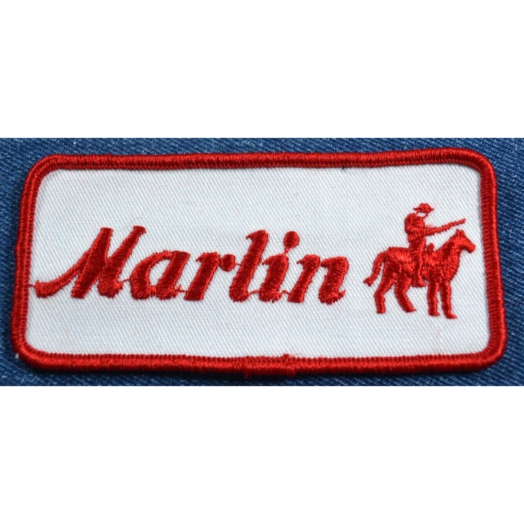 NOS 70s Original Vintage Marlin 4" Patch Rifle Shotgun Hunting Gun ...