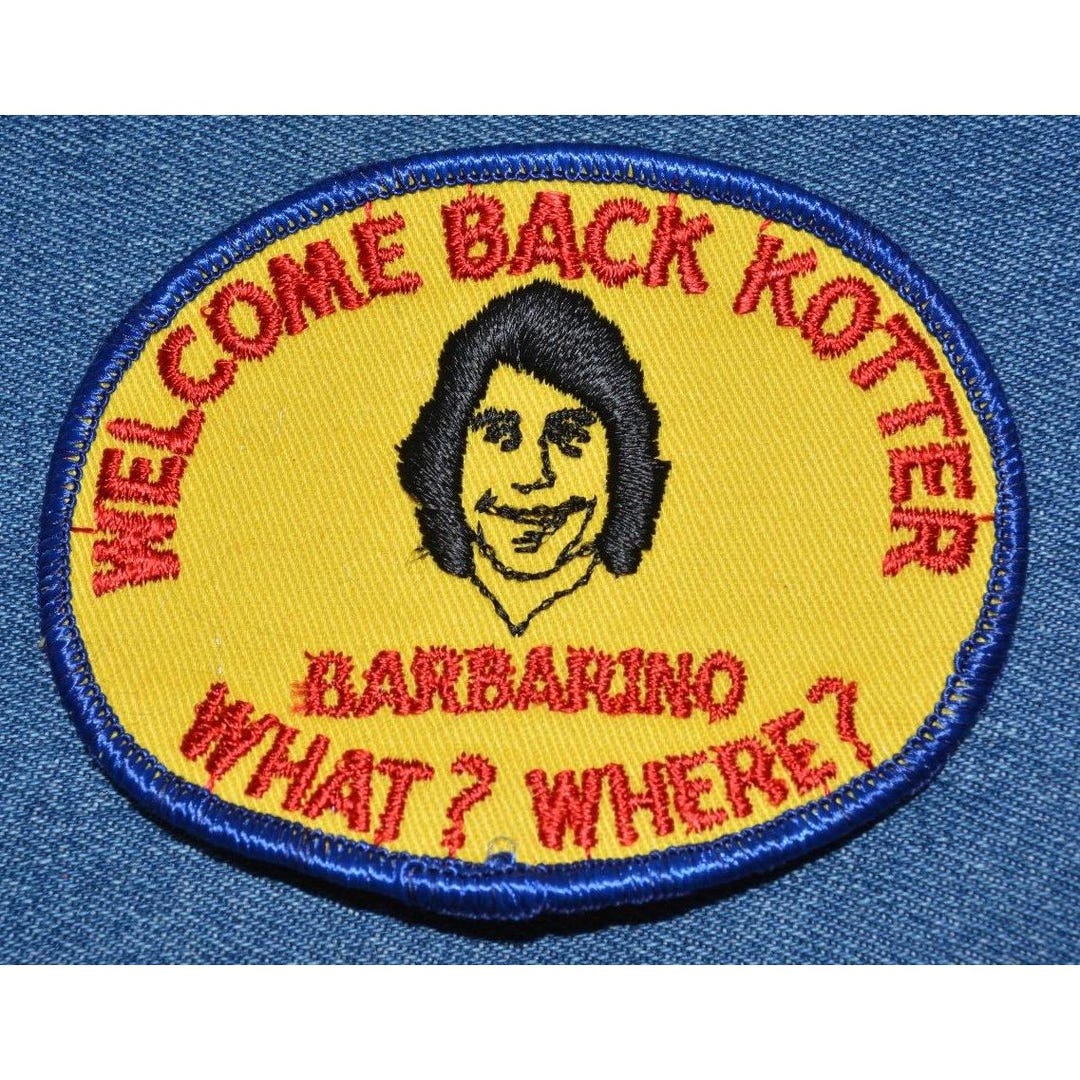 Original Nos Vintage 70s WELCOME BACK KOTTER 4" Patch Tv Show Travolta ...