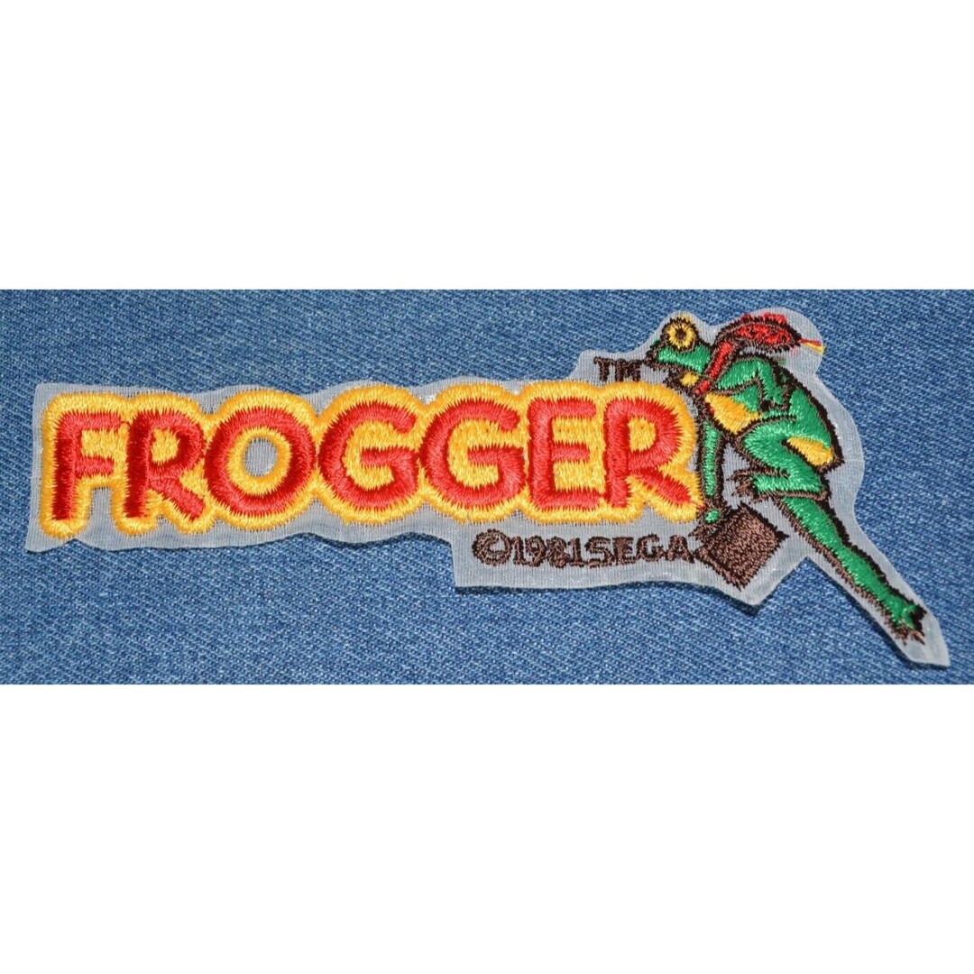 Original NOS Vintage 80s FROGGER 6" Patch SEGA Arcade Video Game Retro ...