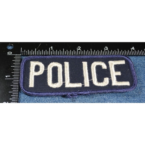 Original NOS 70s Vintage POLICE 4" Patch Cop Blue Law… - Gem