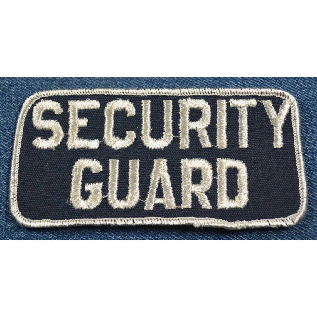 NOS 70s Vintage SECURITY GUARD 4" Patch Mall Cop Police Law Enforcement ...