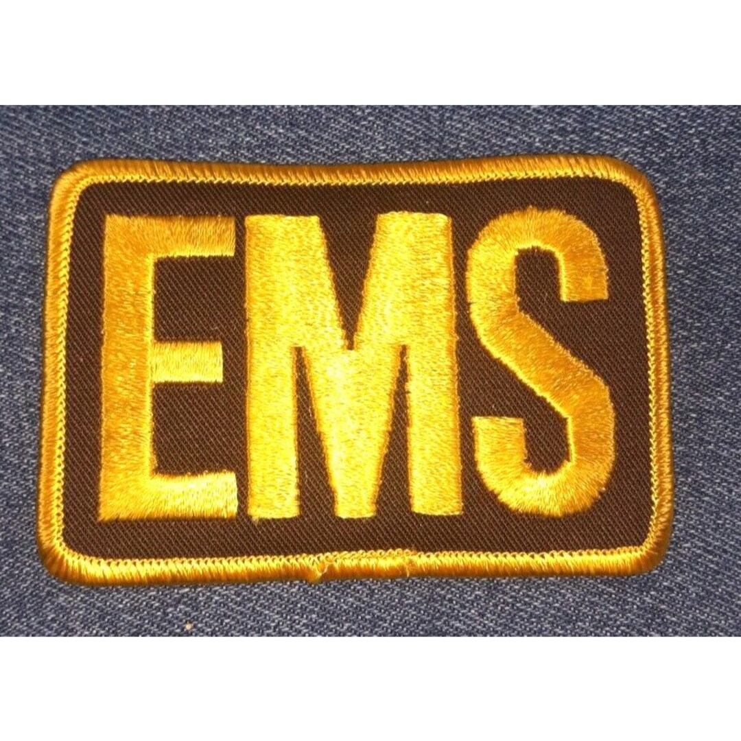 NOS 80s Original Vintage EMS 3.5" Patch First Responders EMT ...