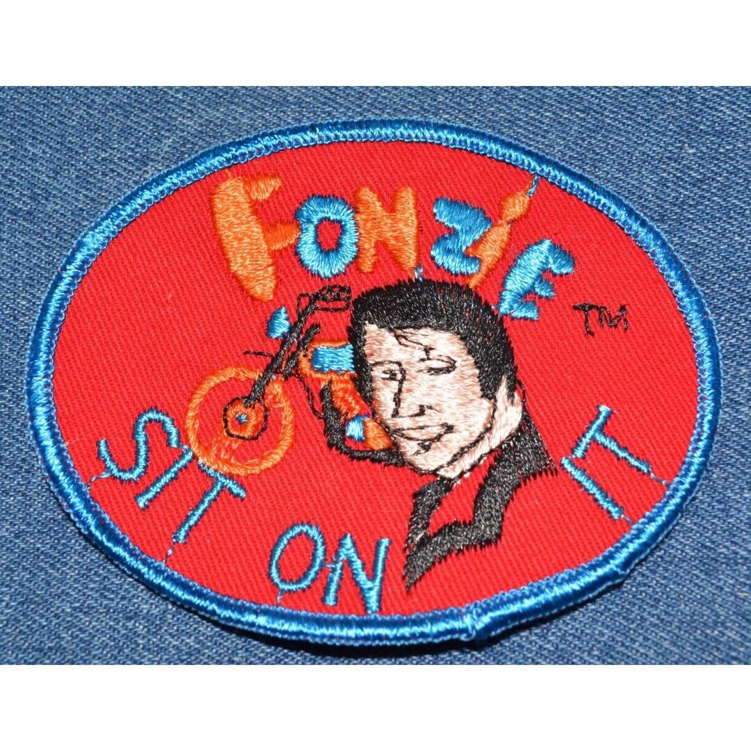 Original NOS Vintage 70s FONZIE 4 Patch TV Show Sitcom Happy Days Sit on It - Etsy